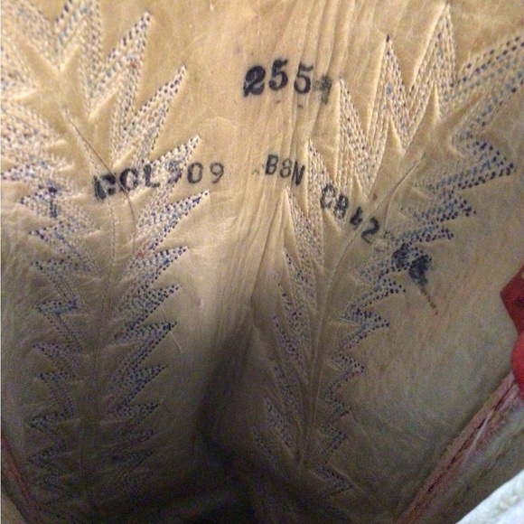 Larry Mahan | Shoes | Vintage Larry Mahan Boots Tall Red Leather Size ...